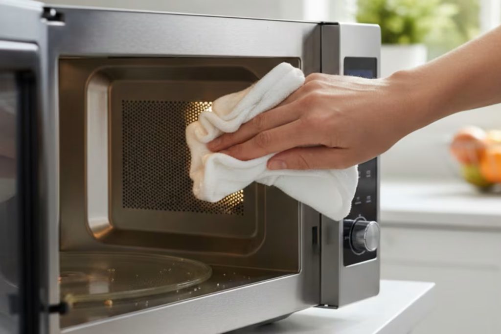 Limpar o interior do micro-ondas com vinagre: para que serve e por que ...